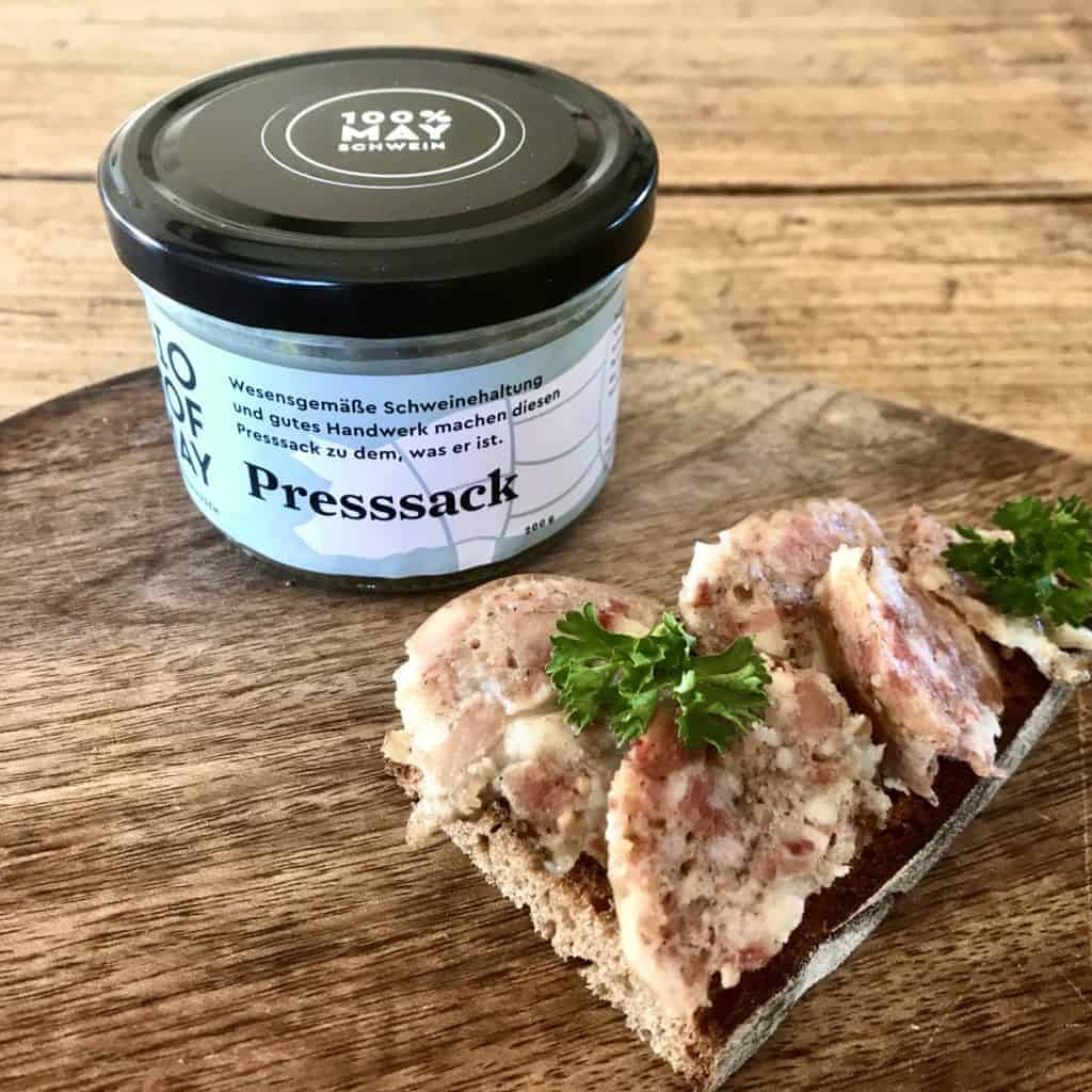 Bio-Presssack im Glas (200 g) - BIOHOF MAY