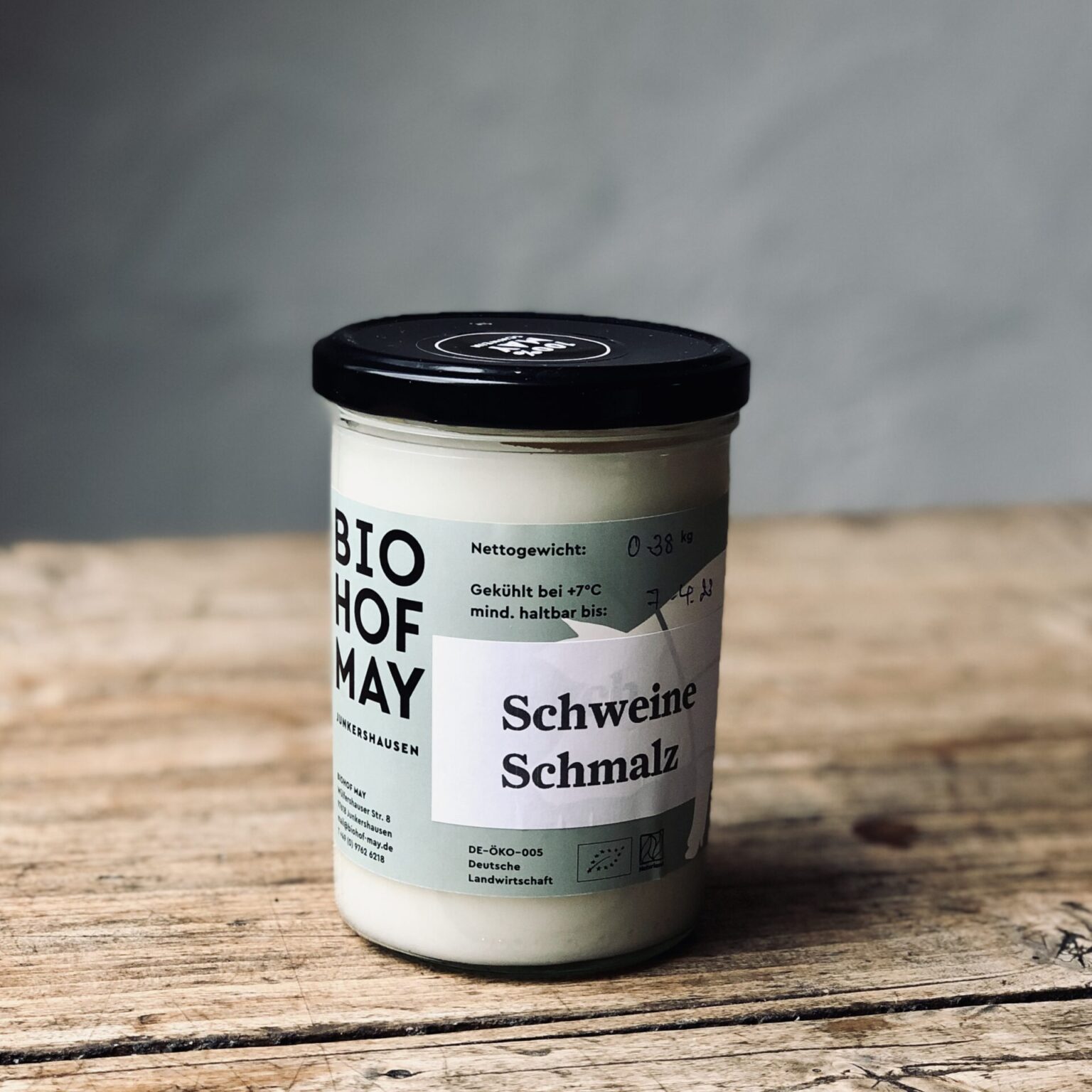 Bio-Schmalz im Glas (370 g) - BIOHOF MAY